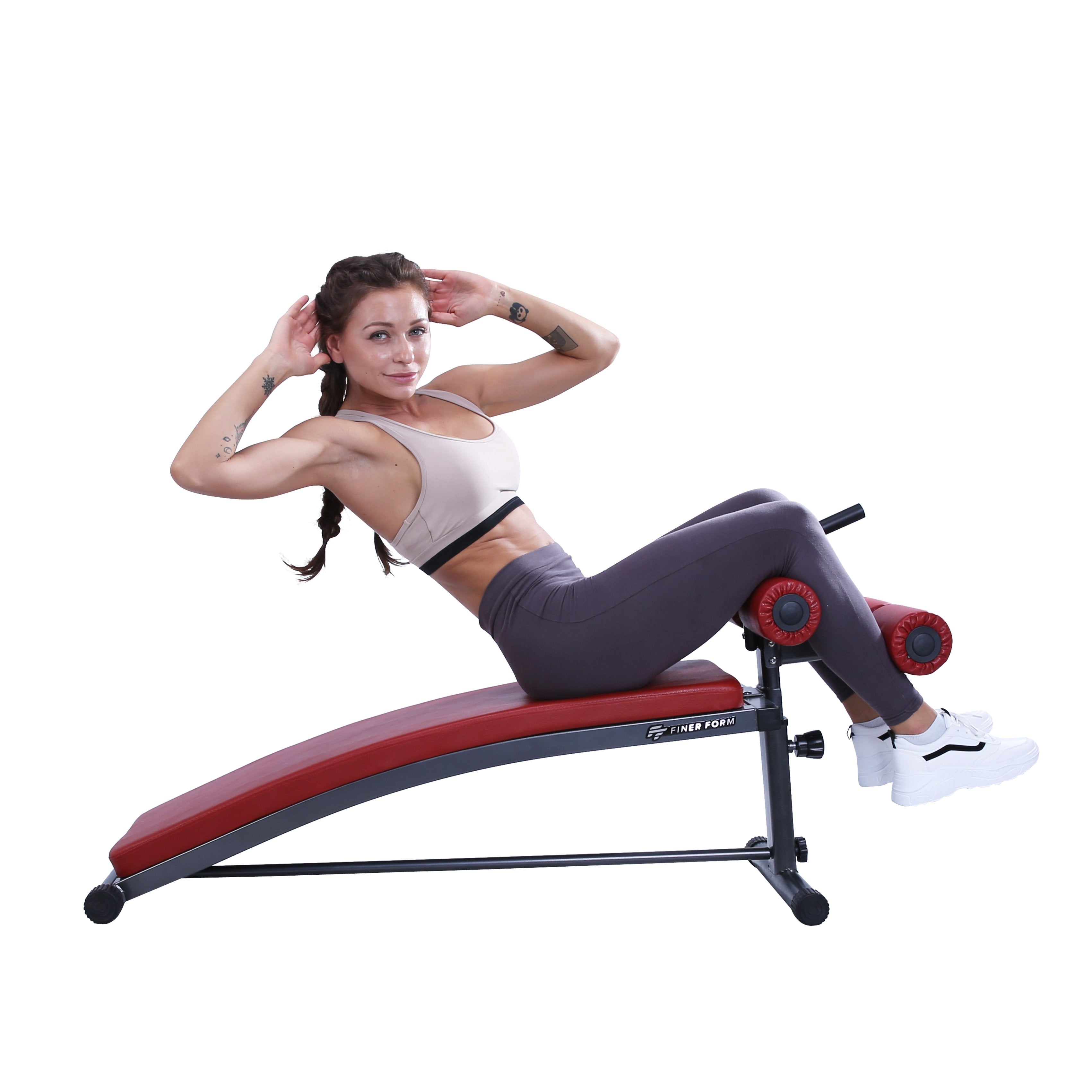 Sit Up Bench with Reverse Crunch Handle by Finer Form – The Olde Soul